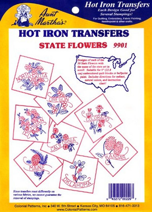 Embroidery Transfers - Aunt Martha Pattern Collections – Grandma's ...