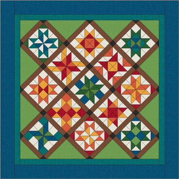 Land That I Love Block of the Month Club - Grasscloth Colorway ...