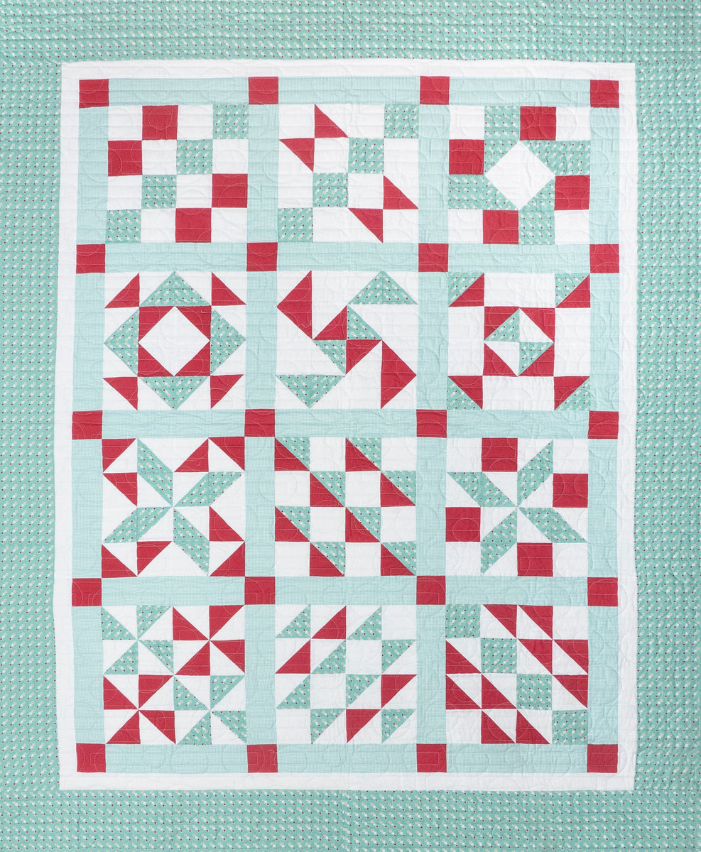 Peppermint Twist Block of the Month Club – Grandma's Attic Quilting