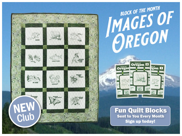Images of Oregon Block of the Month Club – Grandma's Attic Quilting